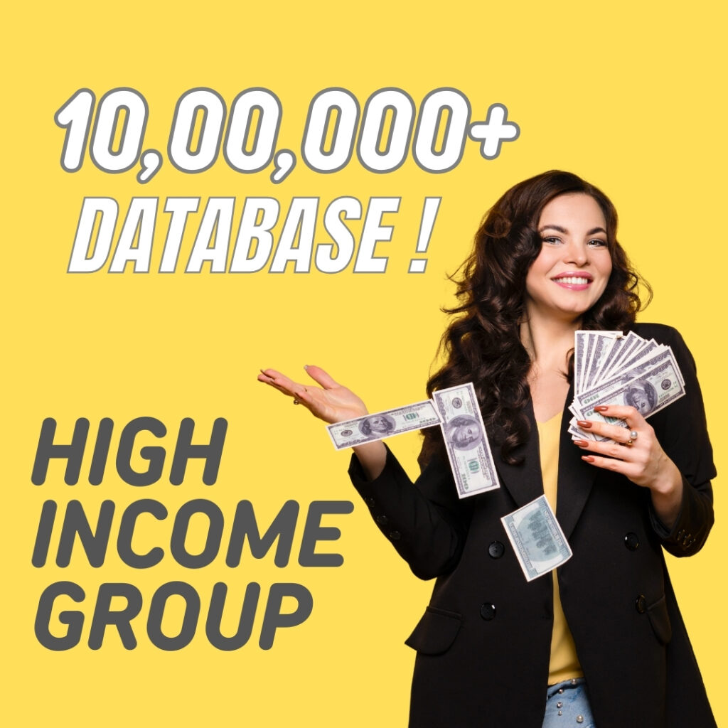 10 Lakhs+ High Income Group (HNI) Database - Netbourn