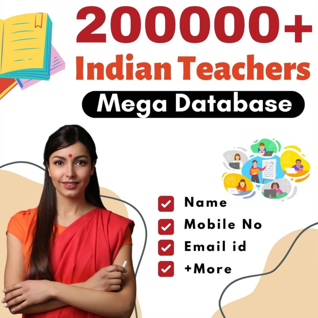 200000+ Indian Teachers Database - Netbourn